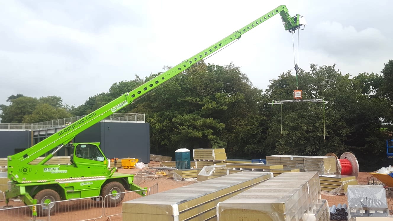 Merlo 360 telehandlers available for hire now: Wales/England - ACOP